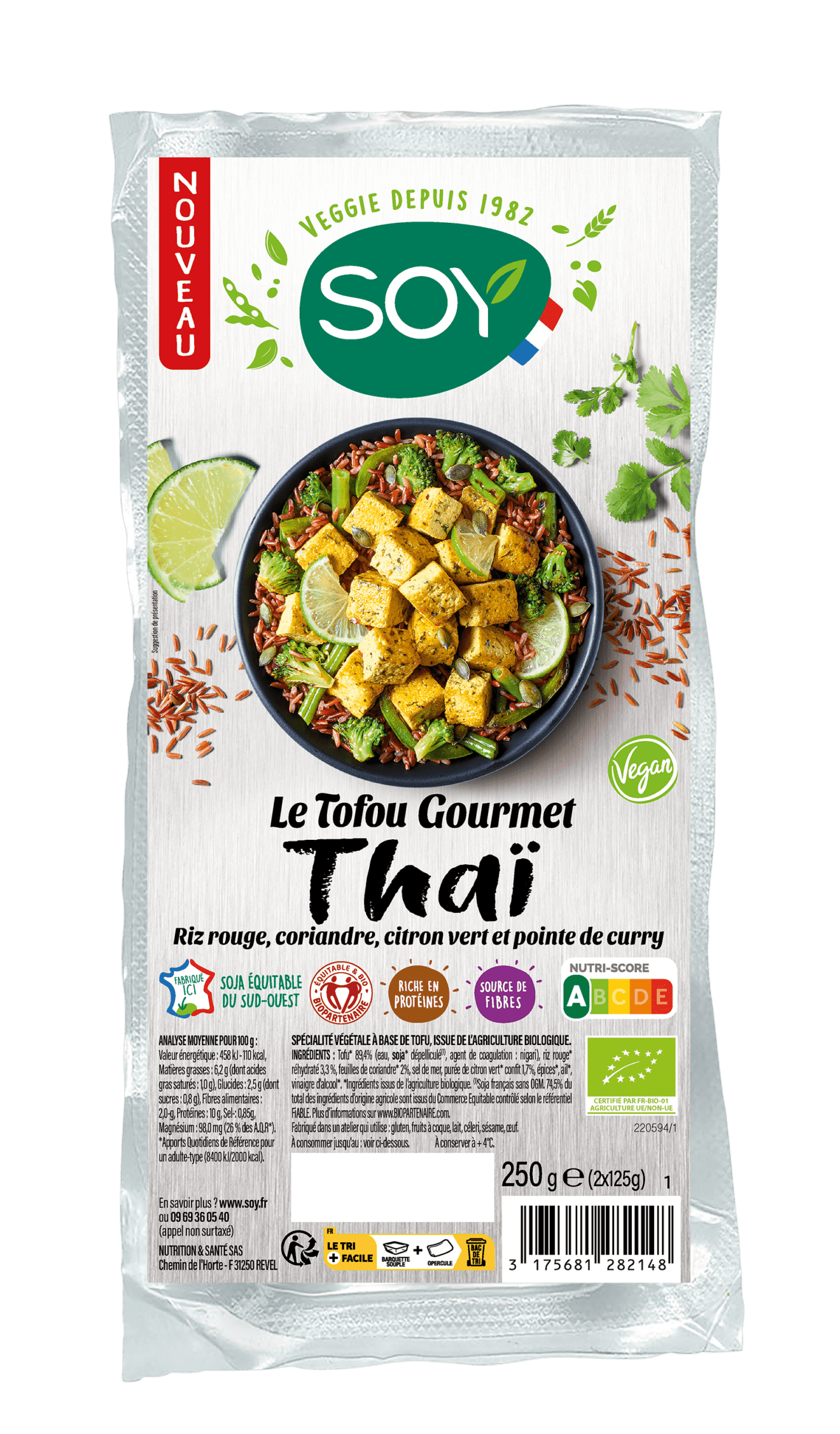 Produit SOY : Tofou Gourmet Thaï - SOY